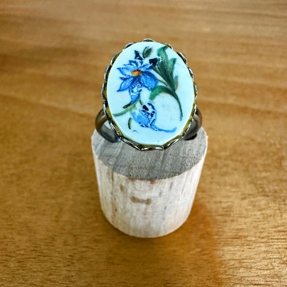 Jewelry | Vintage Adjustable Floral Silver Tone Cottagecore Whimsy Ring ...